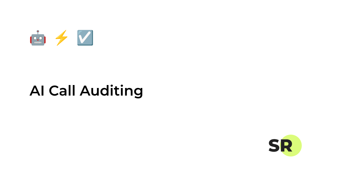 AI Call Auditing | SalesRender CRM